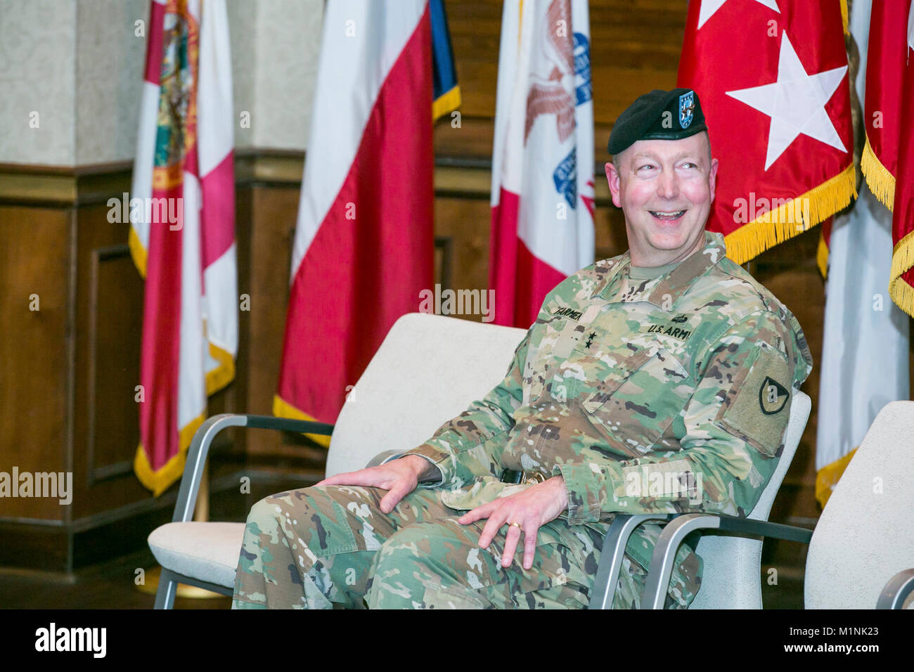 U.S. Army Maj. Gen. Stephen Farmen, the commanding general of U.S. Army ...