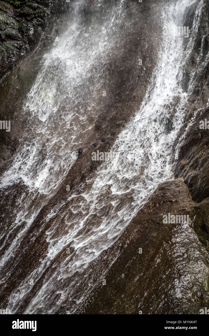 Beautiful big waterfall in wild overgrown places Stock Photo - Alamy