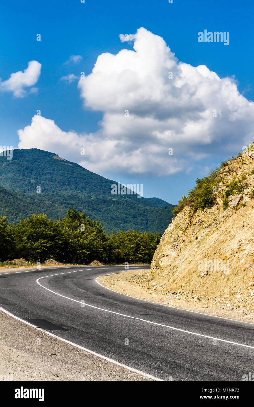 Curve Turn Hill Road Mountain Winding High Resolution Stock Photography ...