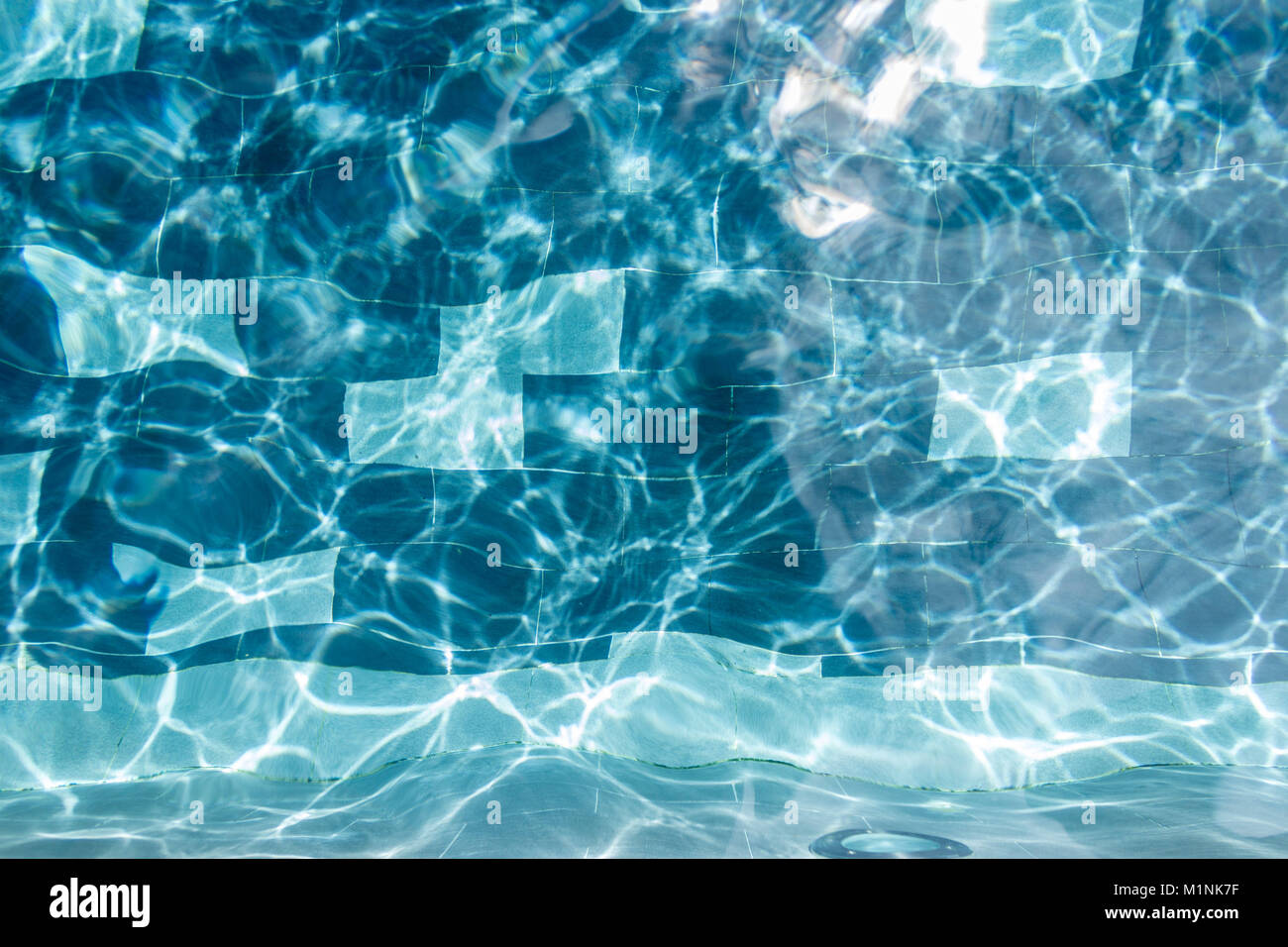 Abstract ripple swimming pool water and sun reflection Stock Photo - Alamy