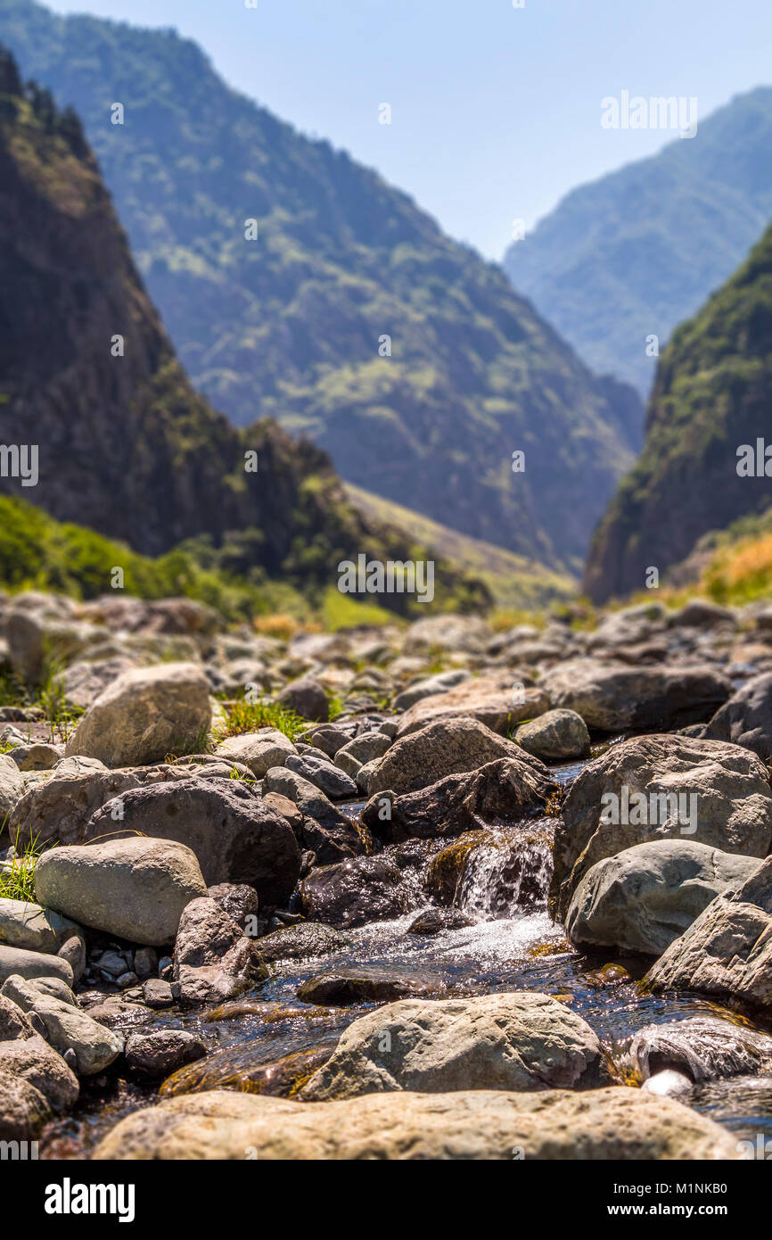 A river flows in the mountainous country of Georgia Stock Photo - Alamy