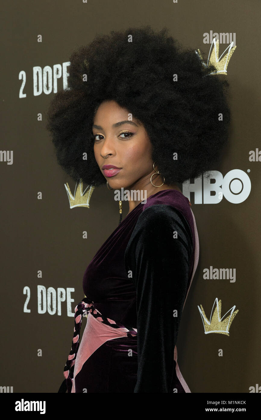 New York, United States. 31st Jan, 2018. Jessica Williams attends HBO ...