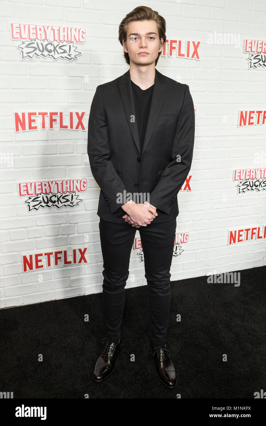 New York, United States. 31st Jan, 2018. Elijah Stevenson attends ...