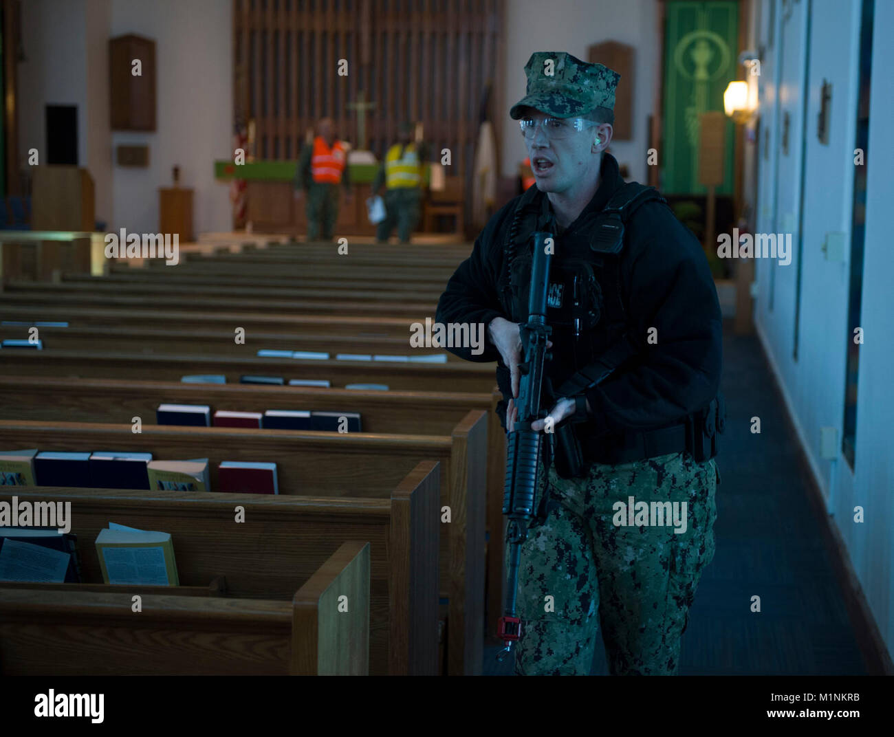 JACKSONVILLE, Fla. (Jan. 30, 2018) Master-at-Arms 2nd Class Marcus ...