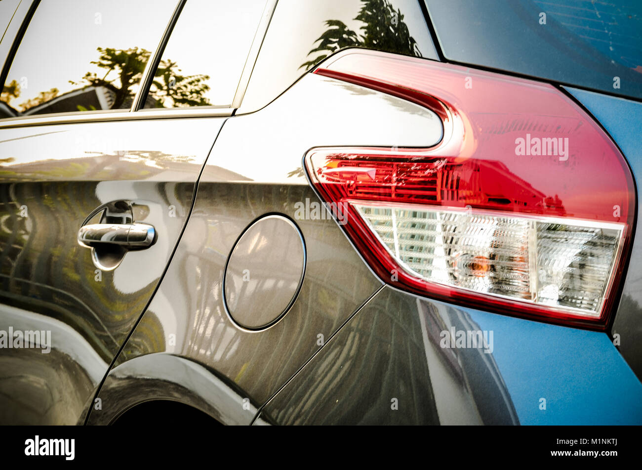 The back side of a car Stock Photo - Alamy