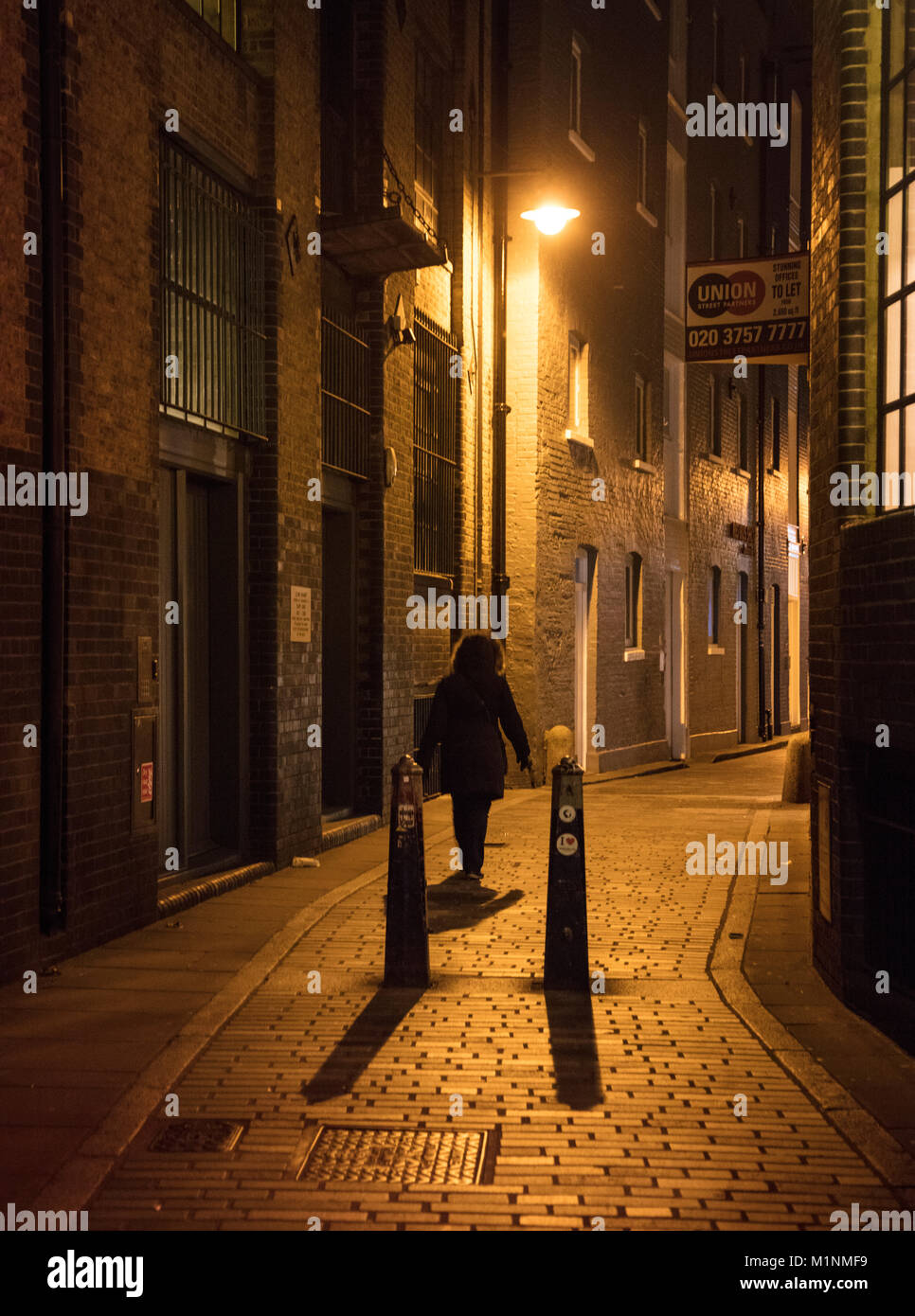 People Walking At Night Alone