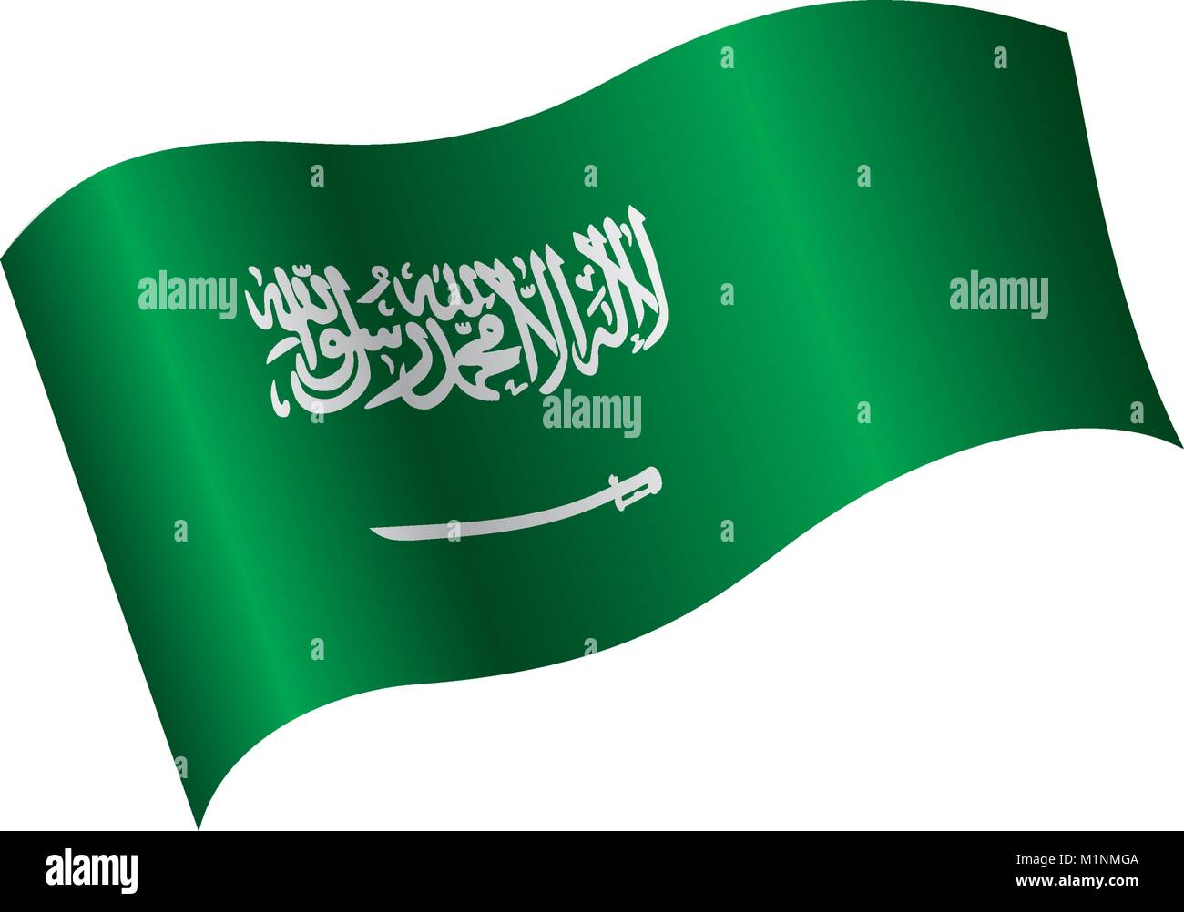 Saudi Arabia flag, vector illustration Stock Vector Image & Art - Alamy