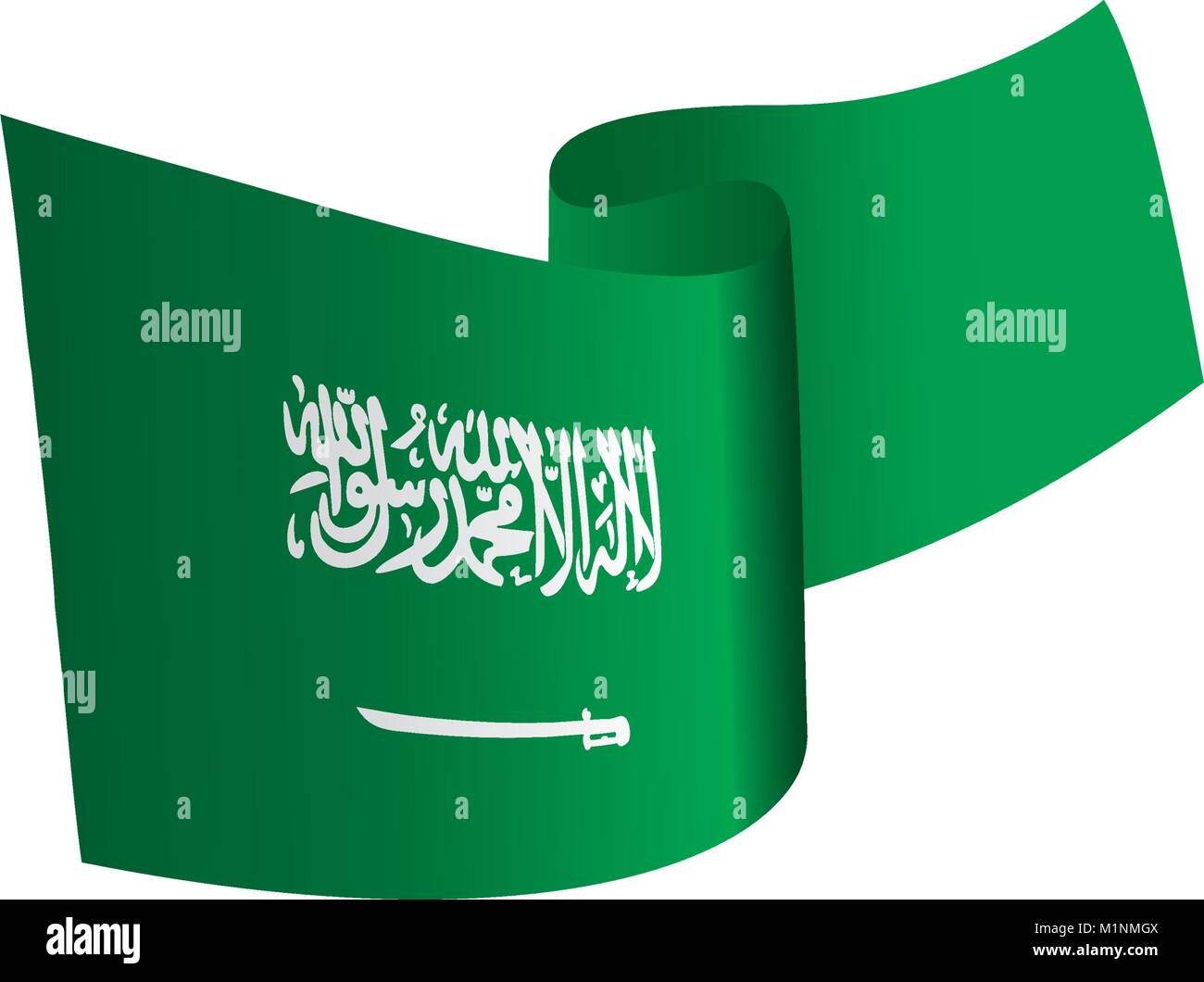 Saudi Arabia flag, vector illustration Stock Vector Image & Art - Alamy
