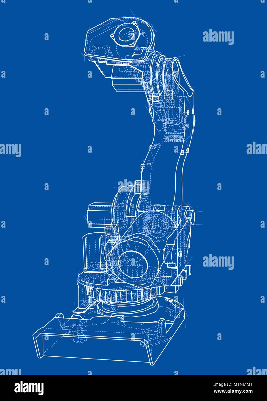 Industrial robot manipulator. Vector image Stock Vector Image & Art - Alamy