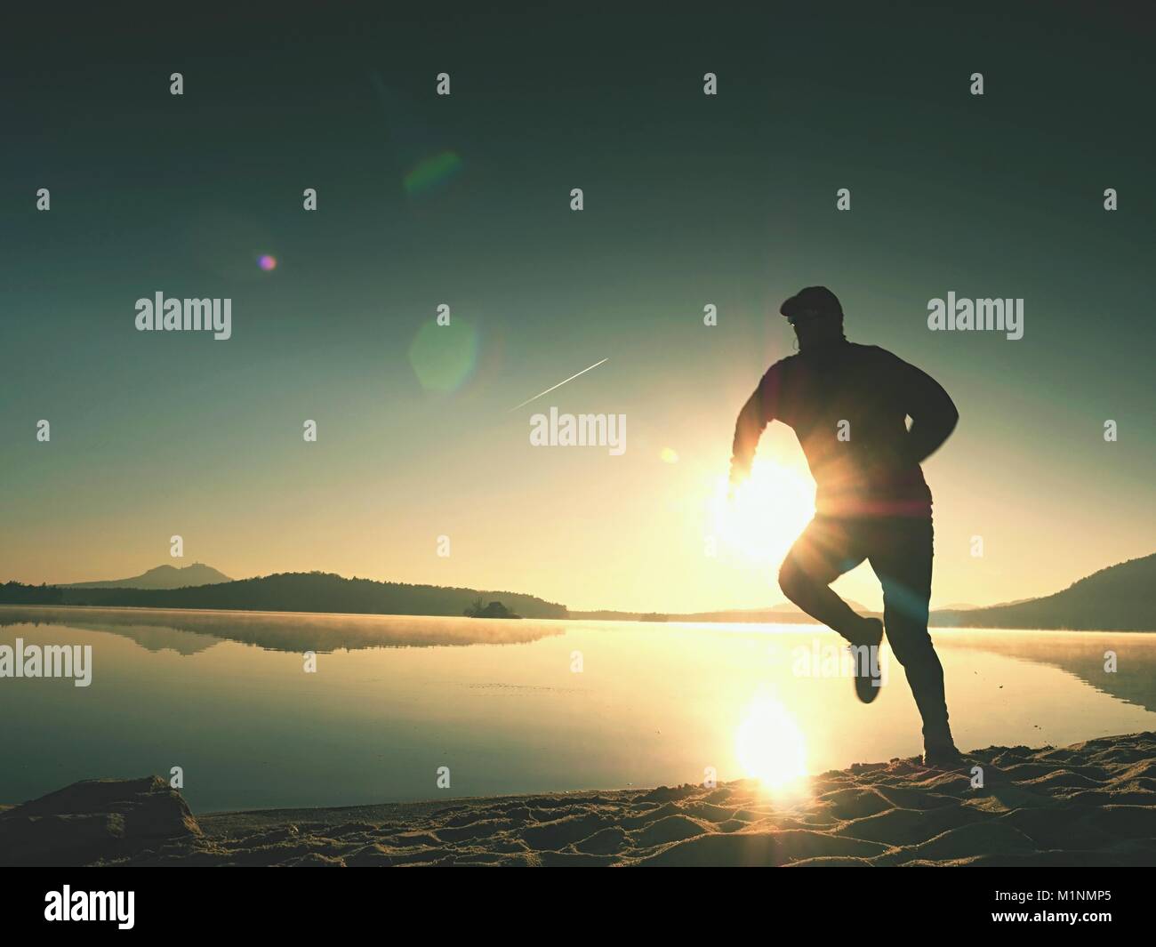 Runner footprint on beach runner hi-res stock photography and images ...