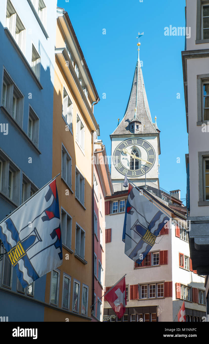 Swiss Flags In Zurich High Resolution Stock Photography and Images - Alamy