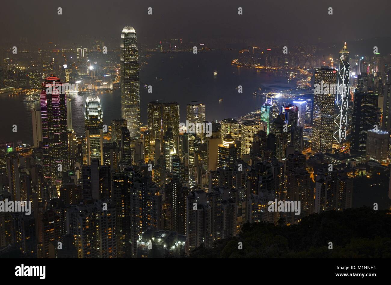 From the city peak Victoria Peak (Chinese: Tai Ping Shan) offers a ...