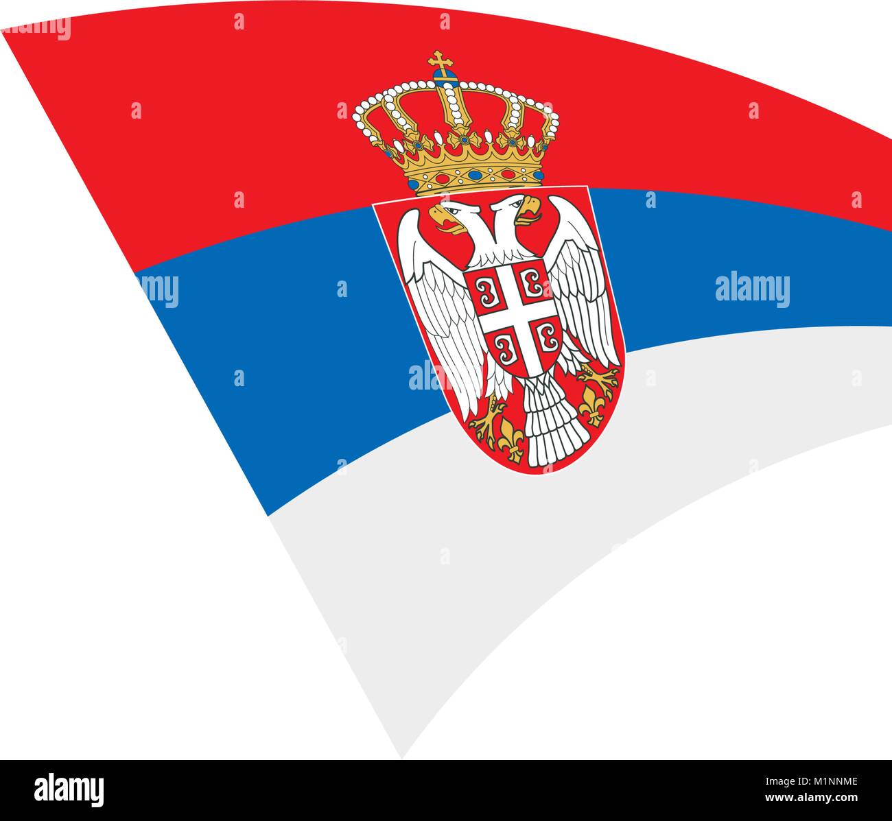 Serbia flag, vector illustration Stock Vector Image & Art - Alamy