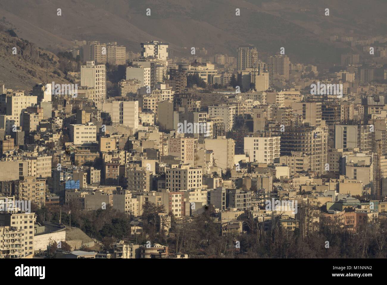 Picture shows smog and pollution in Tehran,30 November 2017. | usage ...