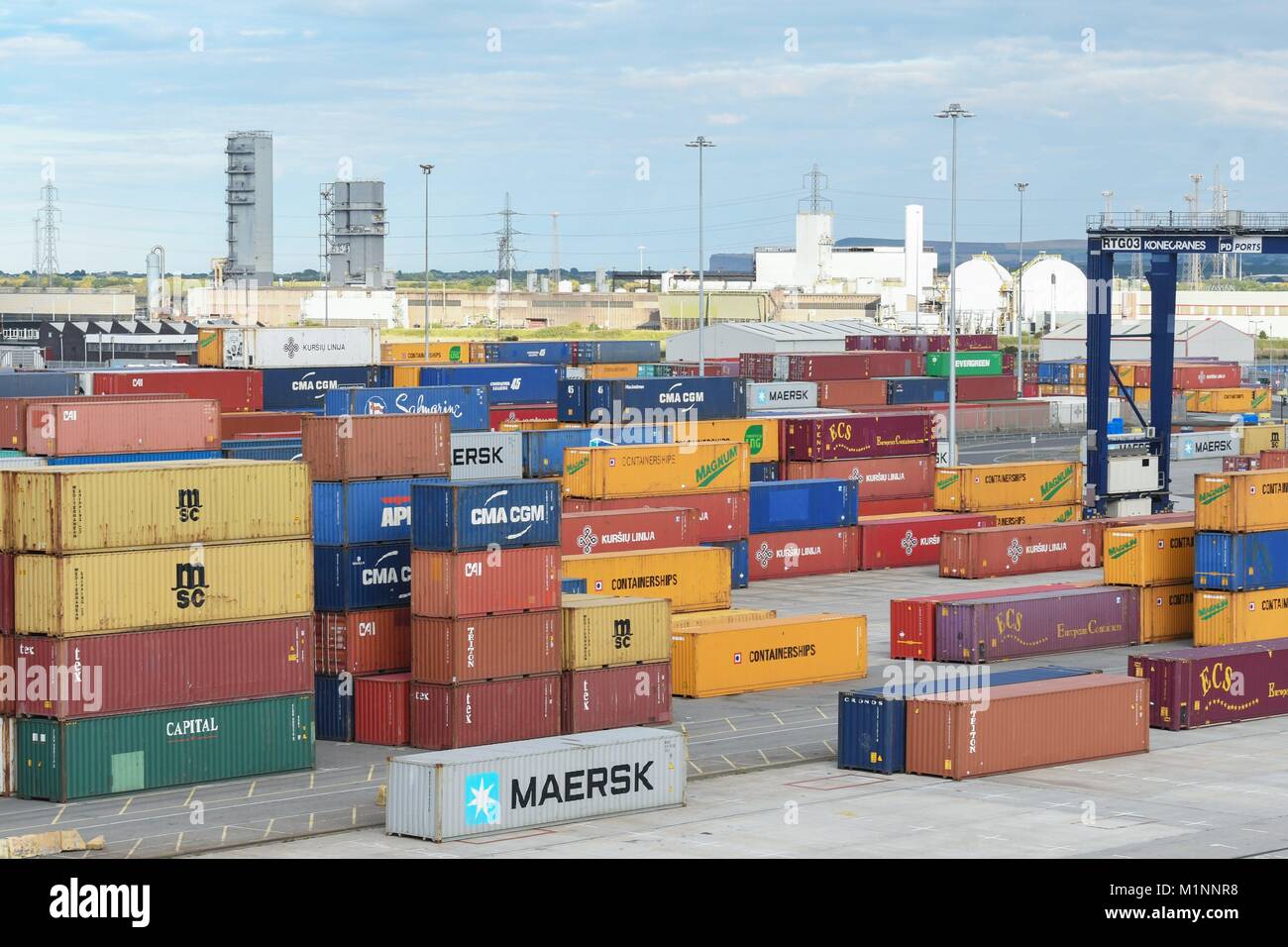 Container teesport hi-res stock photography and images - Alamy