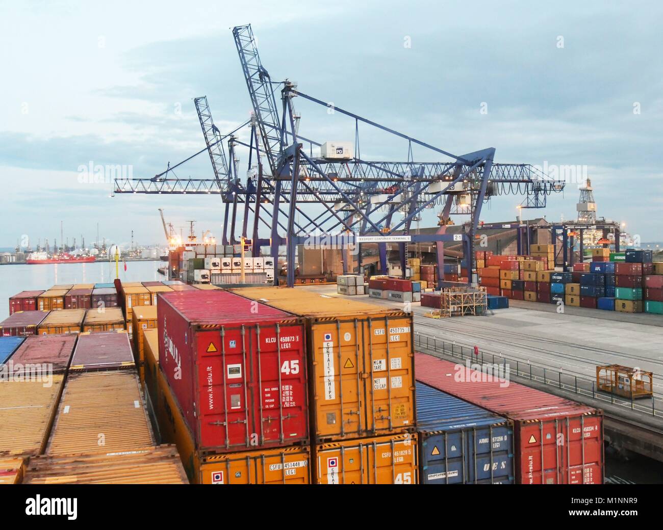 Container teesport hi-res stock photography and images - Alamy