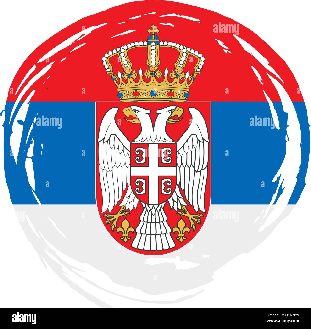 Serb flag serbia Stock Vector Images - Alamy