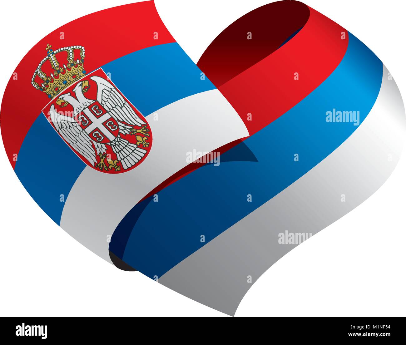 Serb flag serbia Stock Vector Images - Alamy