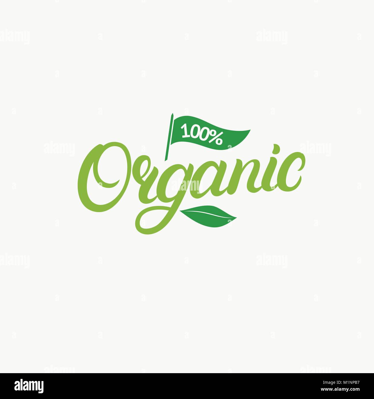 Organic hand written lettering logo, label, badge, emblem Stock Vector ...