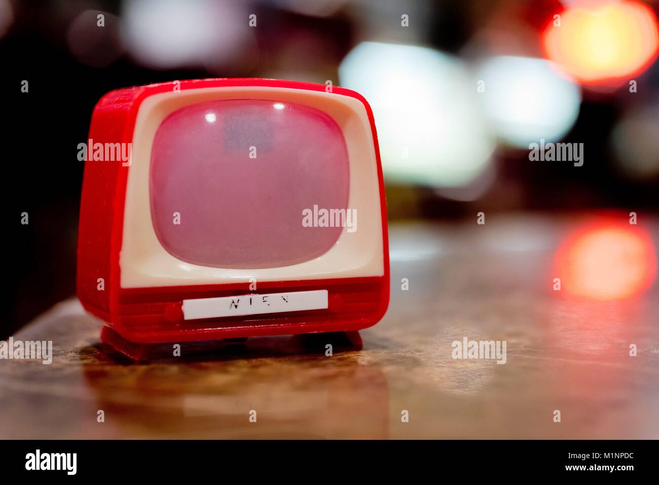 Toy television, popular from the fifties to the seventies, with slide ...