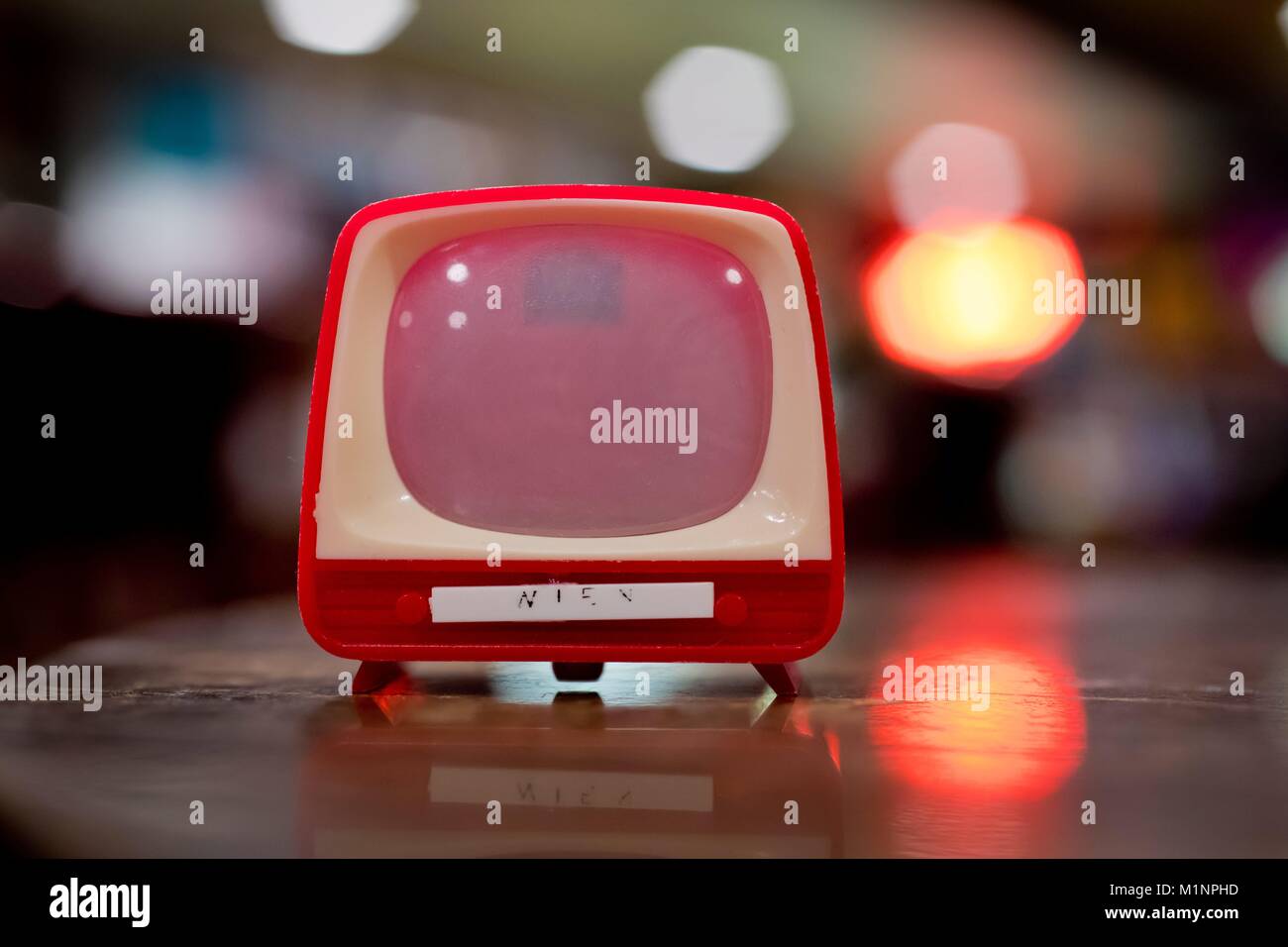 Toy television, popular from the fifties to the seventies, with slide ...