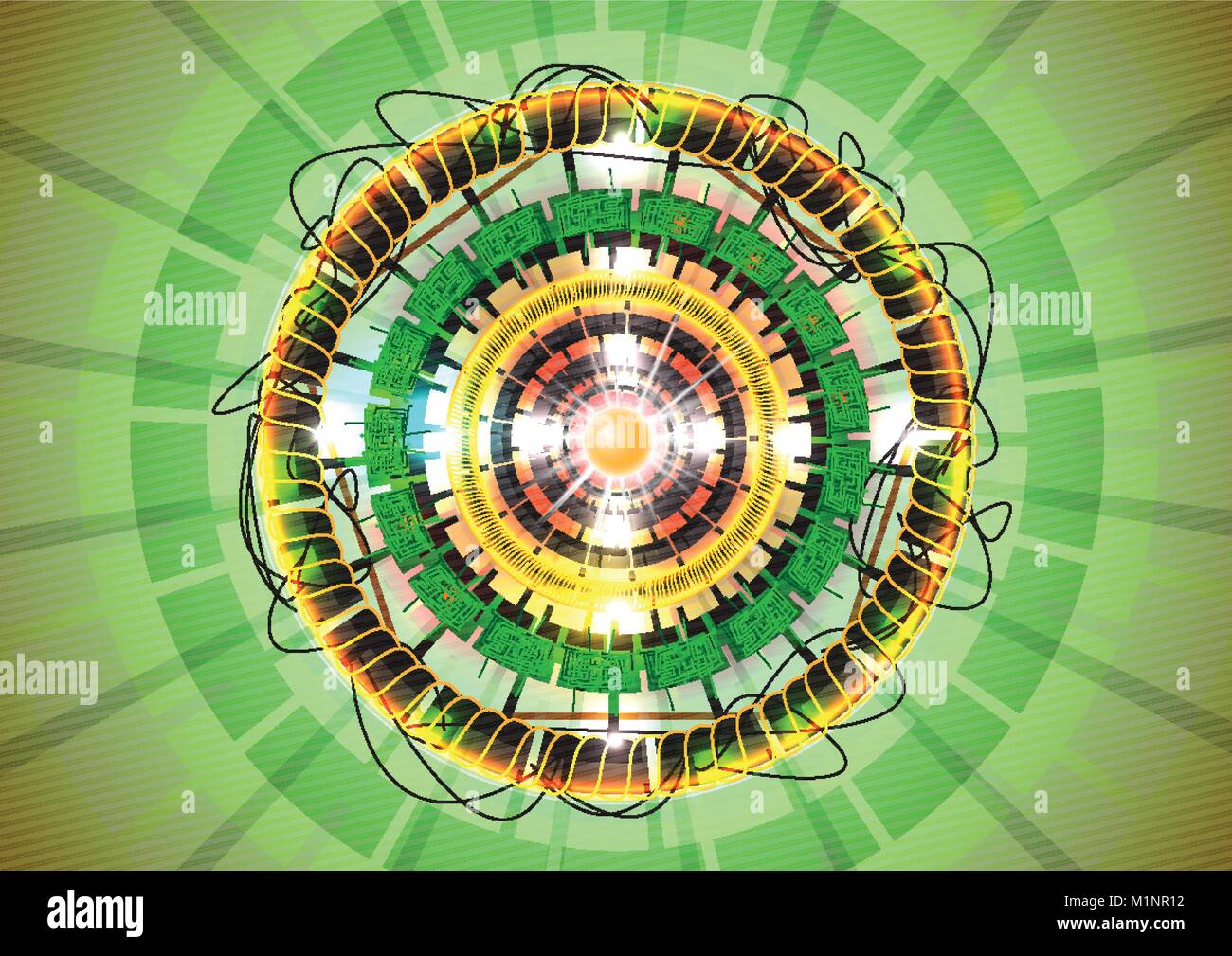 Tech vector background Stock Vector Image & Art - Alamy
