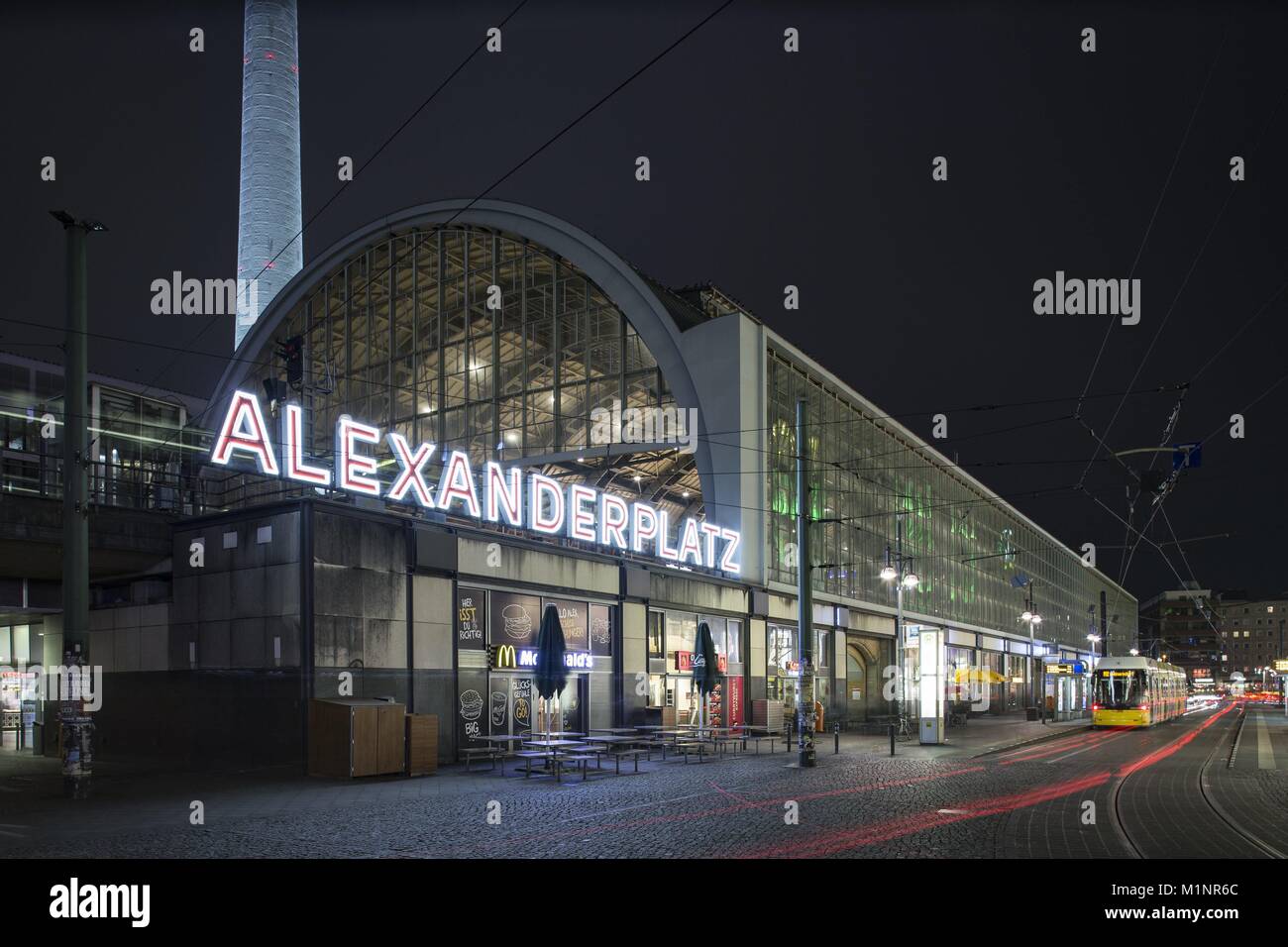 The railway station Berlin Alexanderplatz station, in Berlin, Germany ...