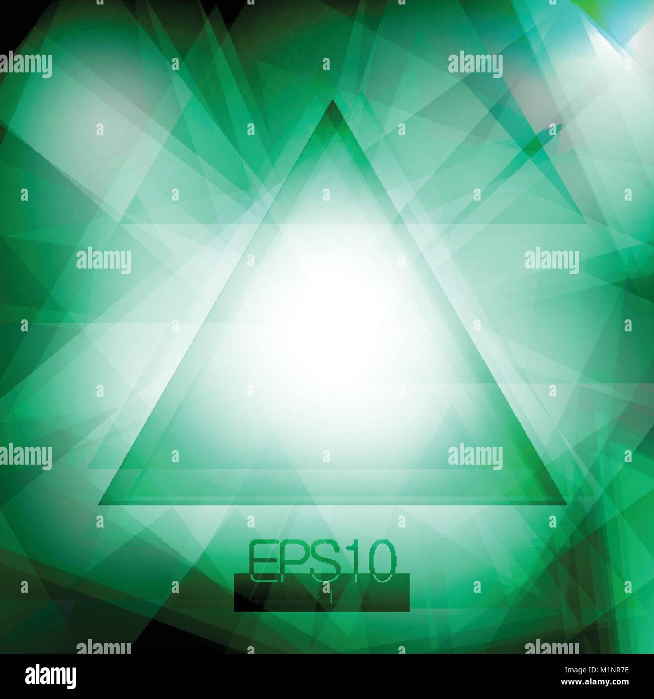 Green abstract triangles Stock Vector Image & Art - Alamy