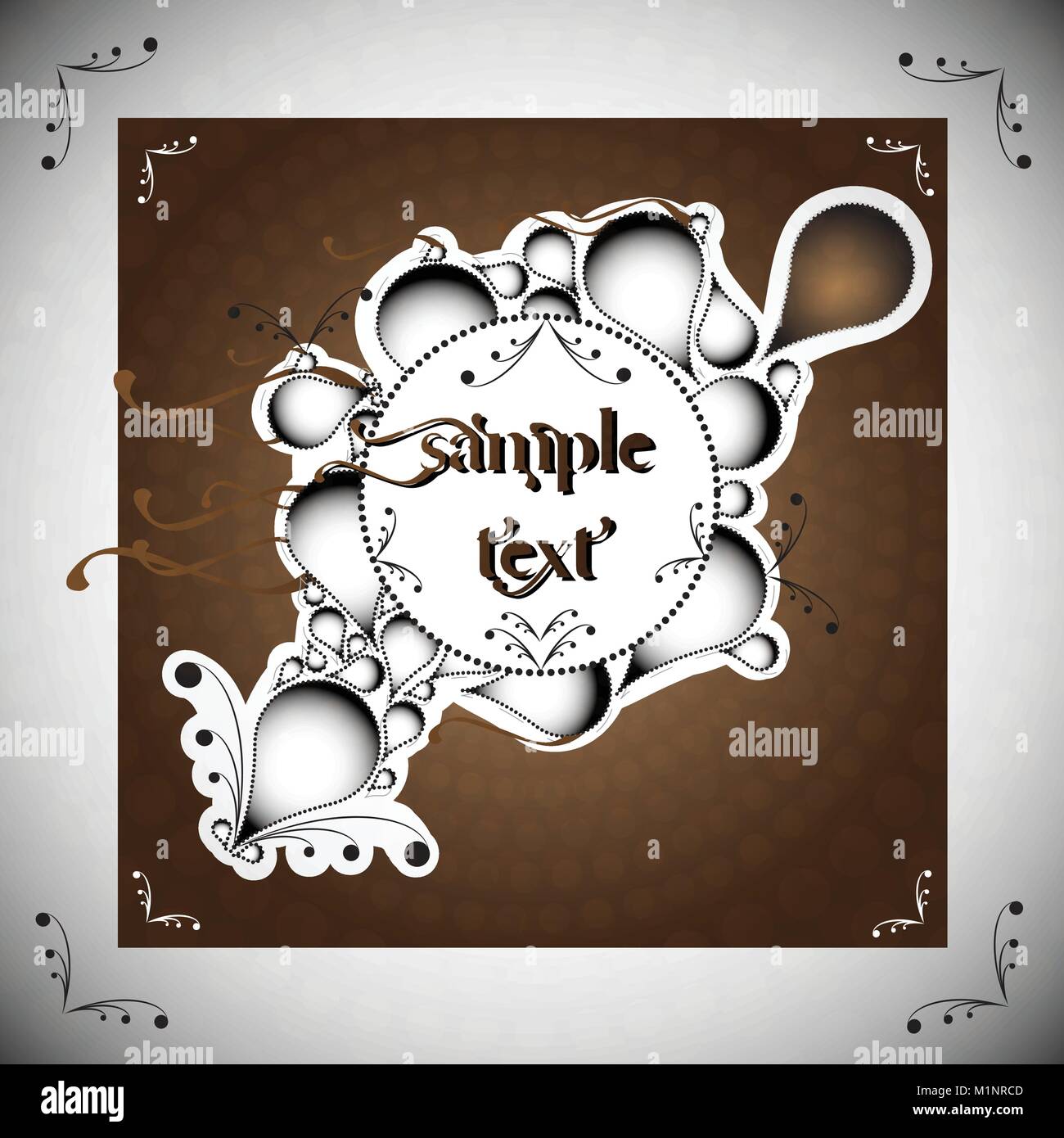Vintage B&W frame with a little color Stock Vector Image & Art - Alamy