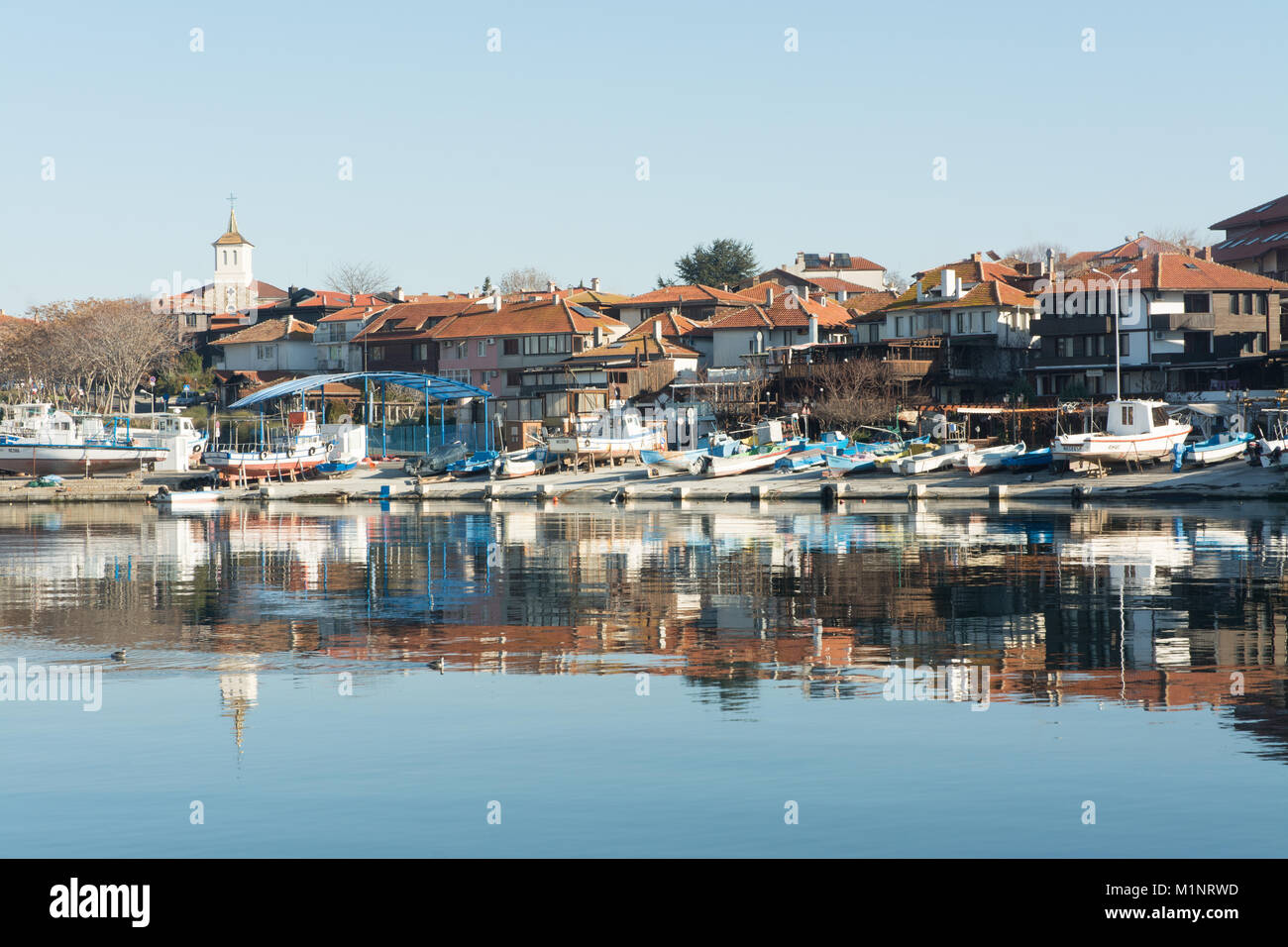 Vieew at Bulgarian famous city of Nessebar Stock Photo - Alamy
