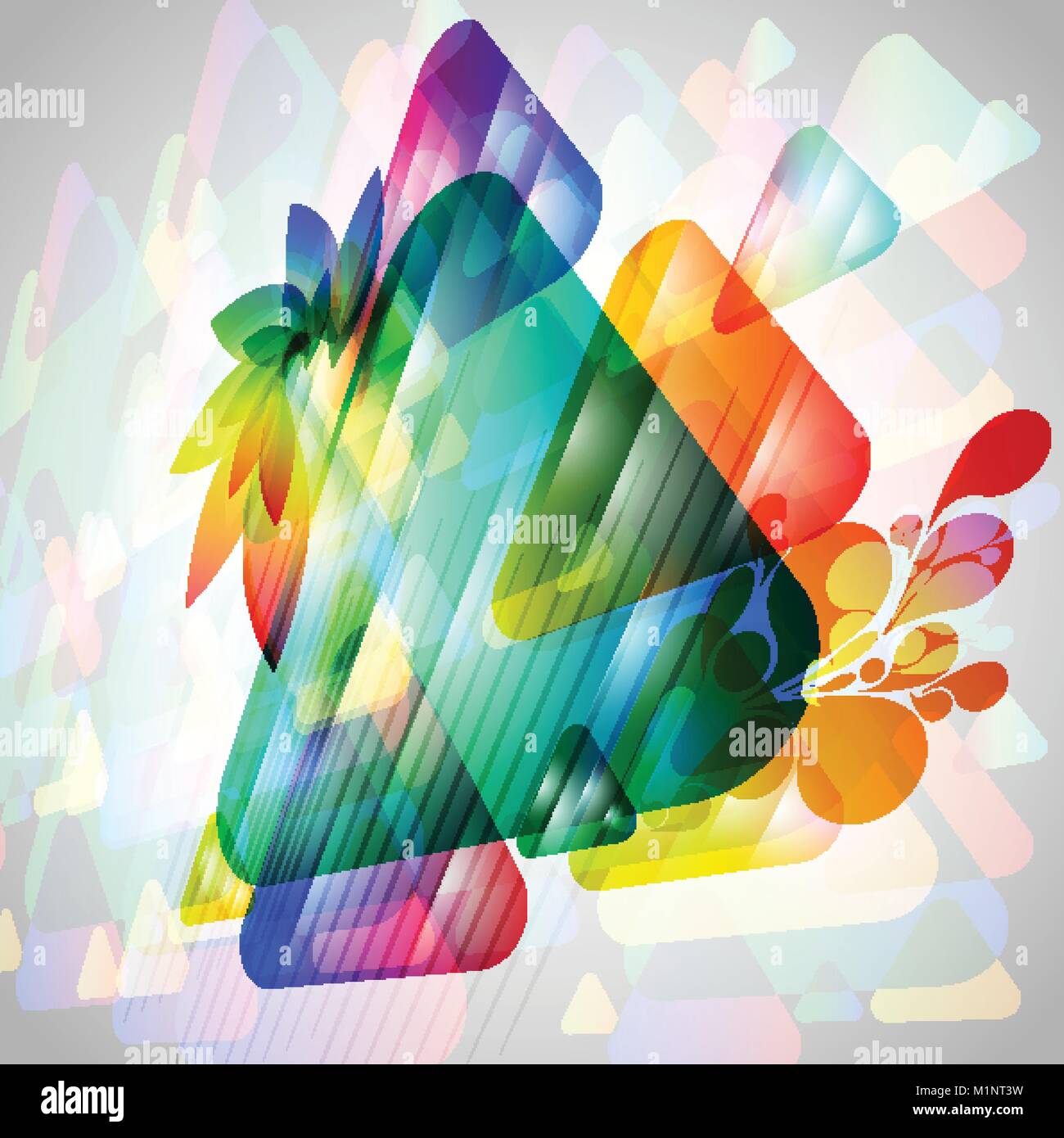 3D colorful triangles Stock Vector Image & Art - Alamy