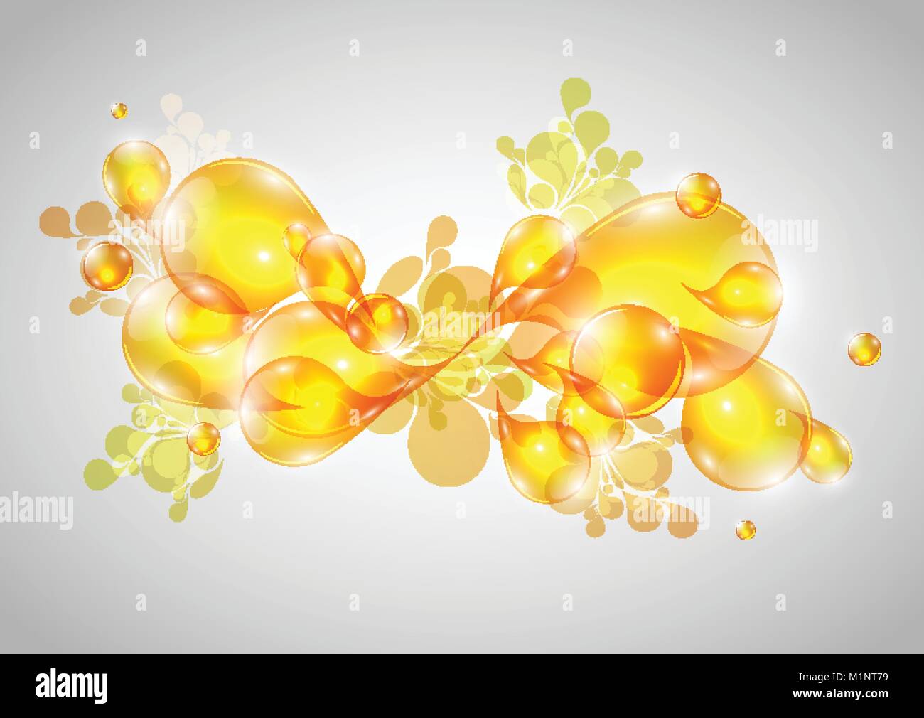 Abstract yellow drops Stock Vector Images - Alamy