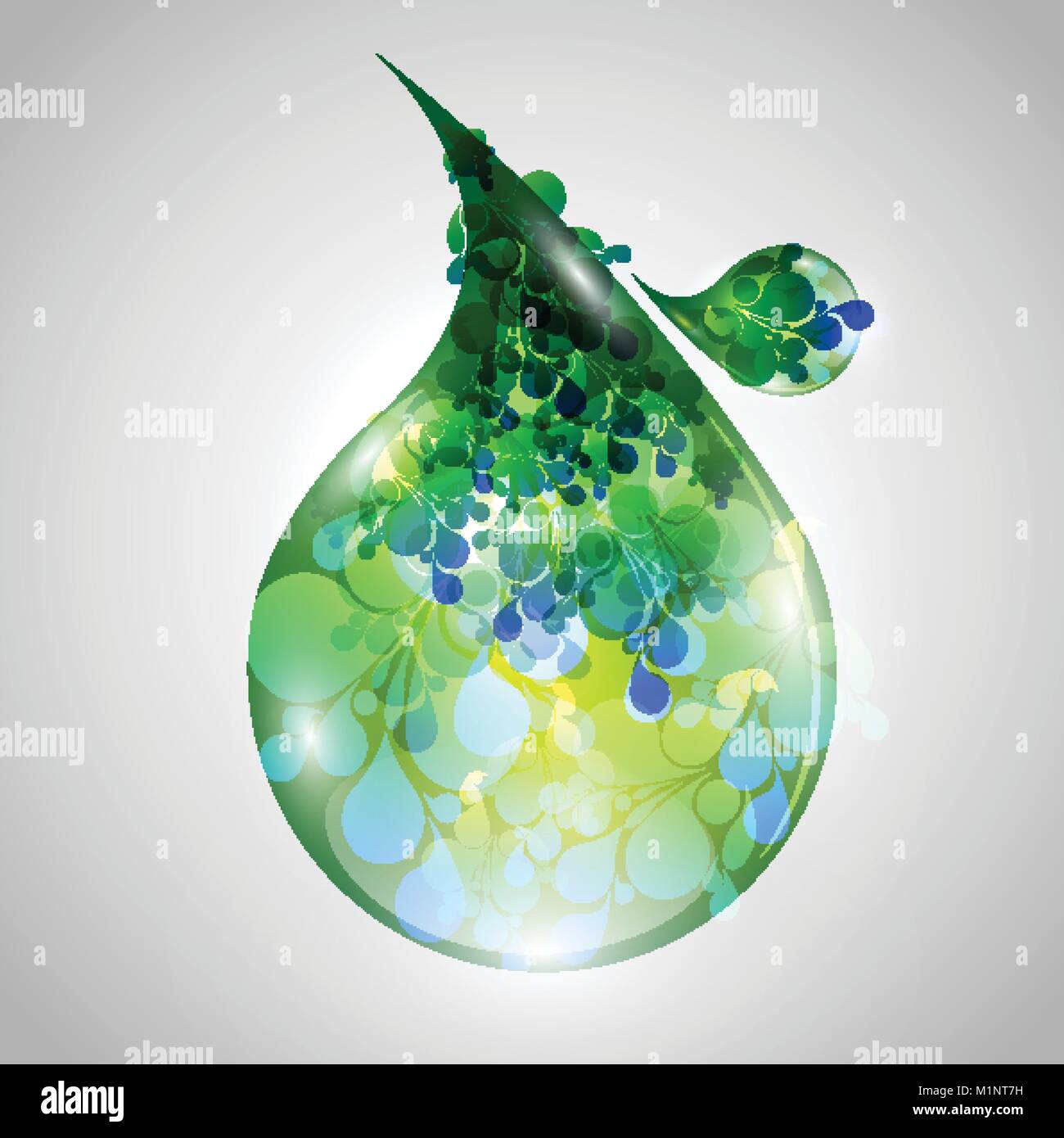 Green water drop, vector illustration Stock Vector Image & Art - Alamy