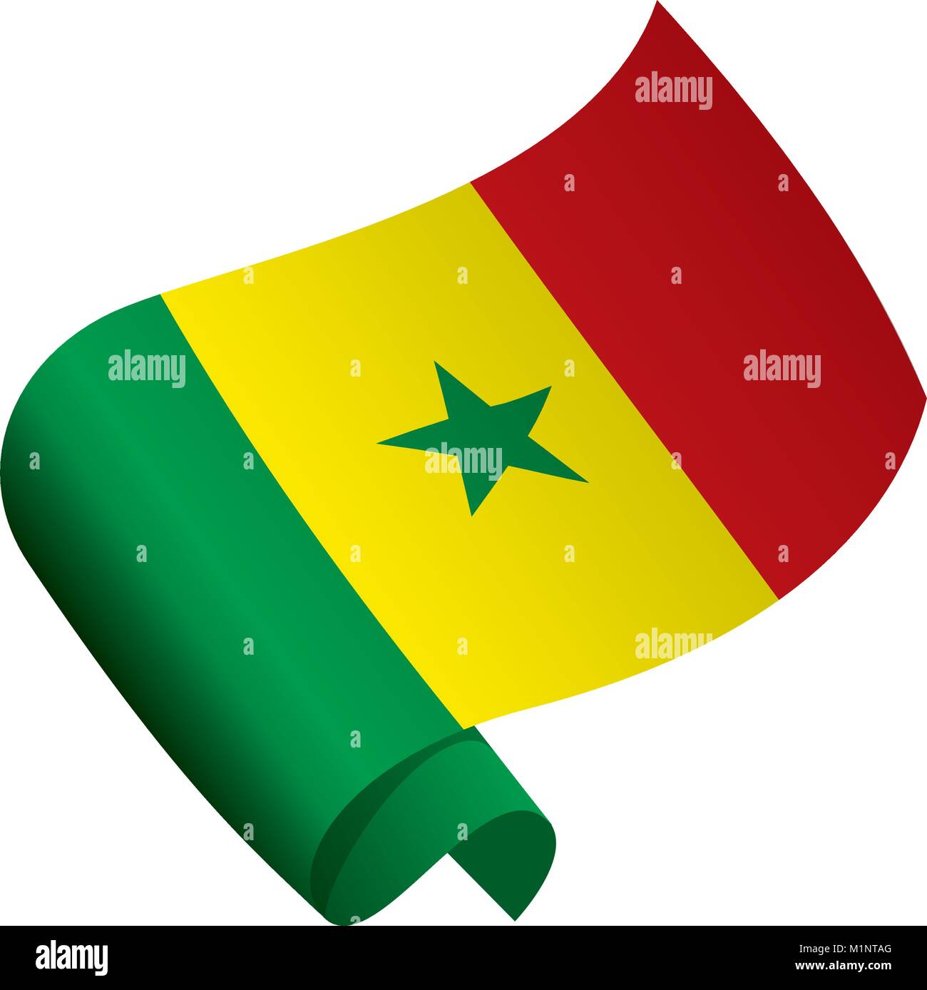 Senegal flag, vector illustration Stock Vector Image & Art - Alamy