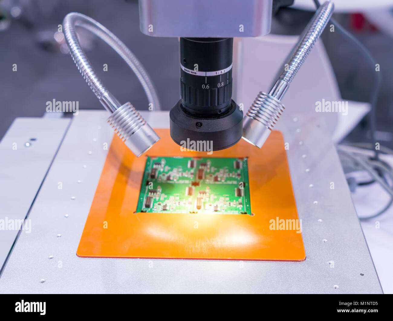 Robotic machine vision system in factory Stock Photo - Alamy