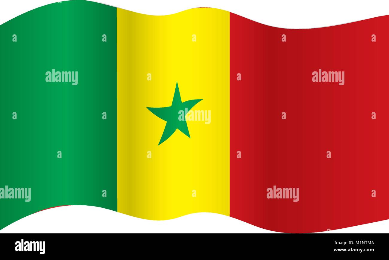 Senegal flag, vector illustration Stock Vector Image & Art - Alamy