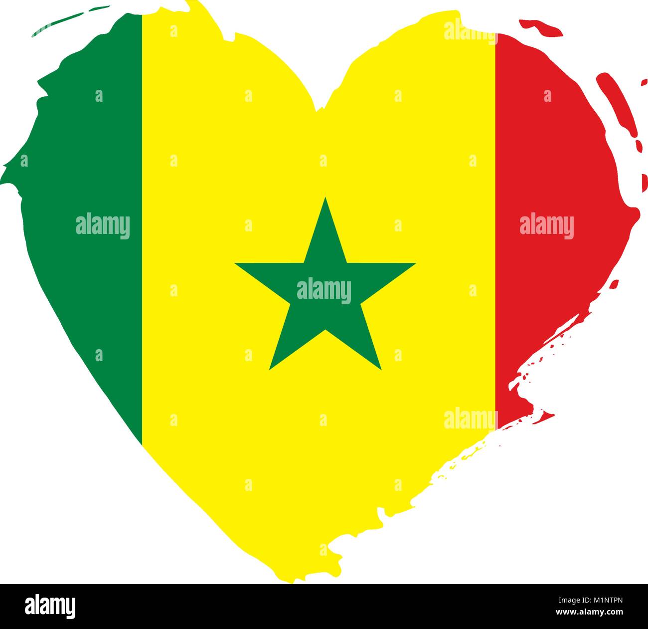 Senegal heart Stock Vector Images - Alamy