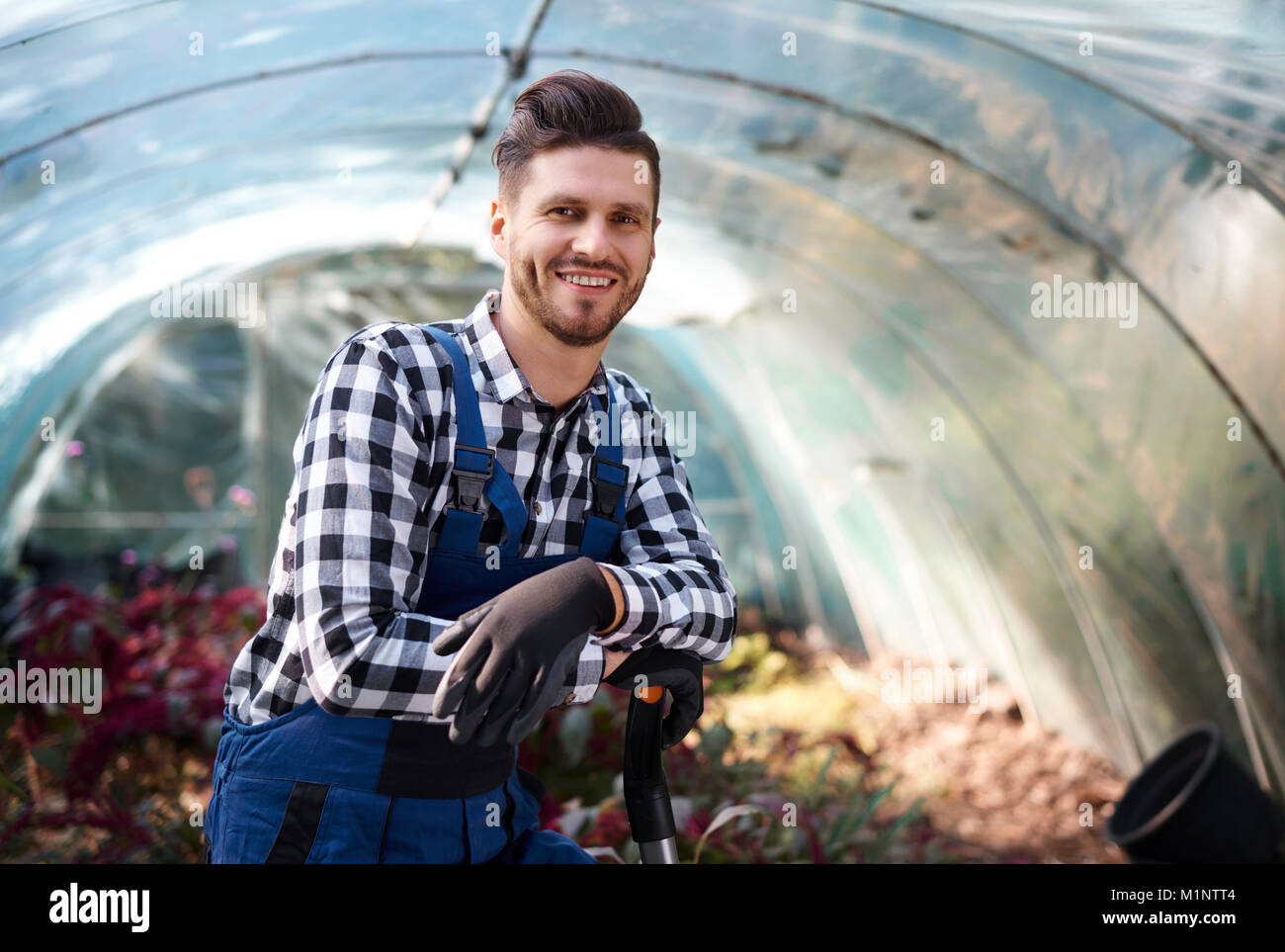 Farmer with shovel hi-res stock photography and images - Alamy