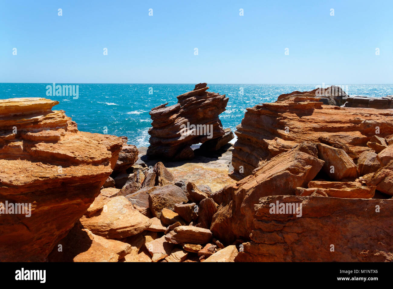 Coastal rock formations, Minyirr-Gantheaume Point, Broome, West ...