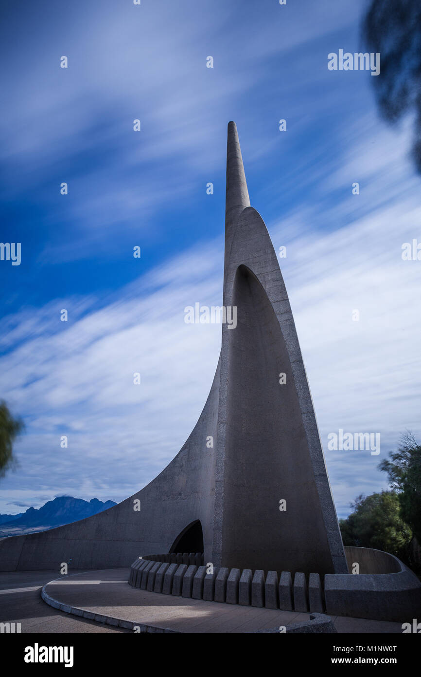 Long exposure photography at the Afrikaanse Taal monument in the town ...