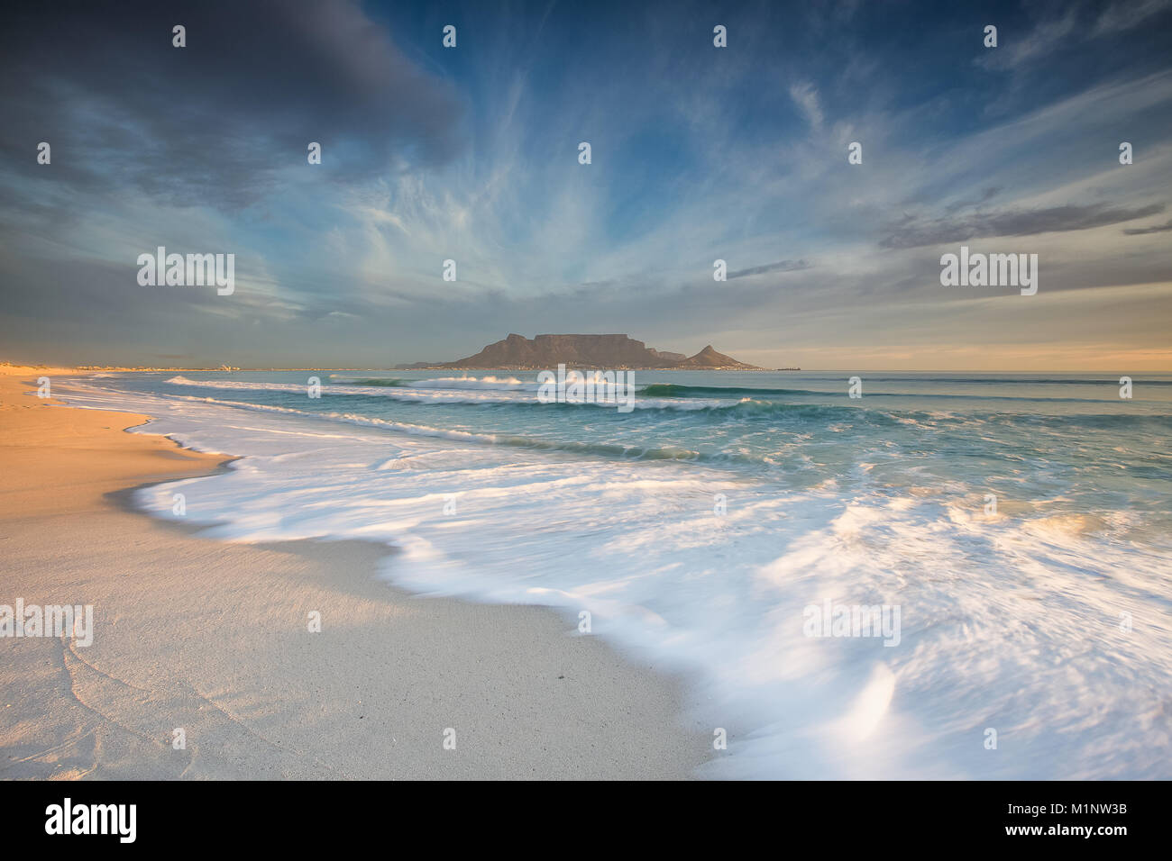 Beautiful wide angle landscape image of Table Mountain in Cape Town ...