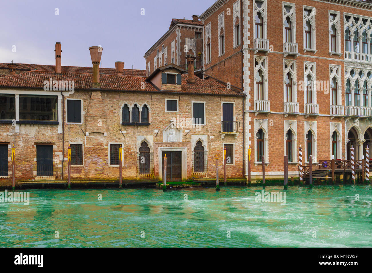 VENICE, ITALY - on May 5, 2016. View on acient Grand Canal, Venetian ...