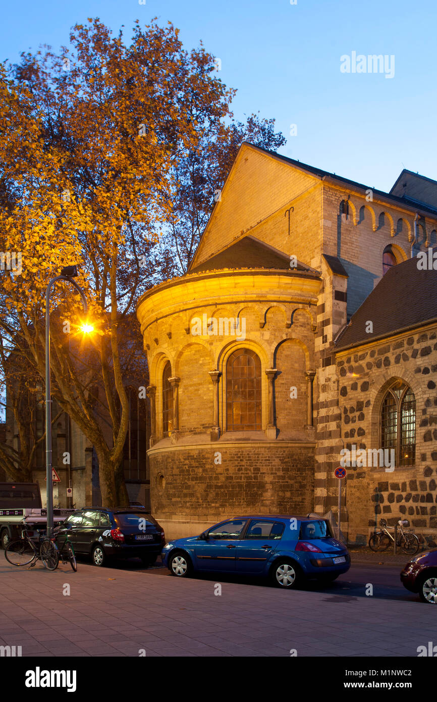 Germany, Cologne, the romanesque church St. Caecilien, since 1956, the ...