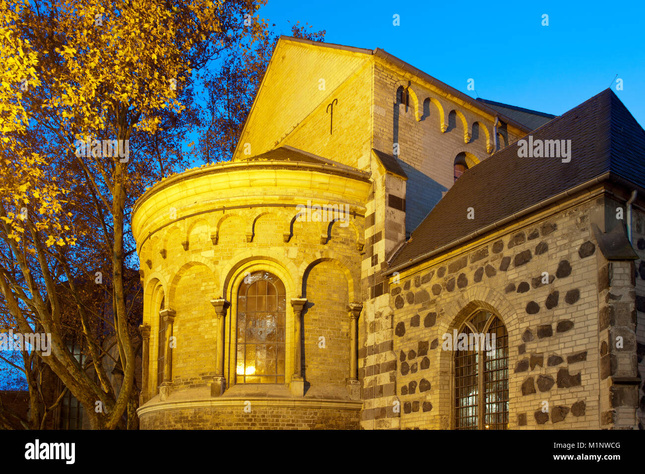 Germany, Cologne, the romanesque church St. Caecilien, since 1956, the ...