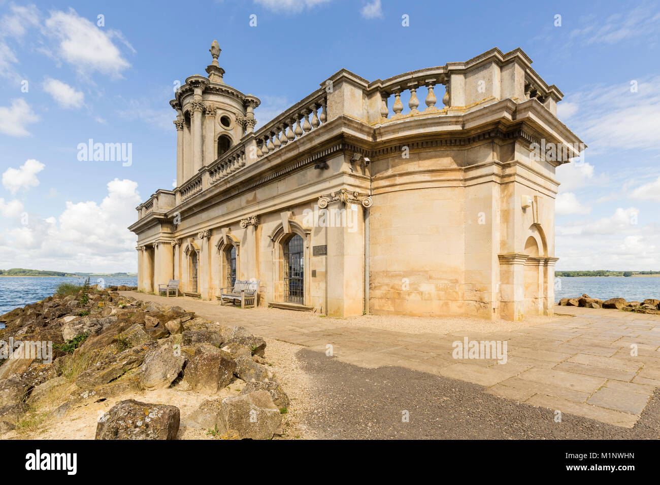 An image of Normanton Church situated on the south shore of Rutland ...
