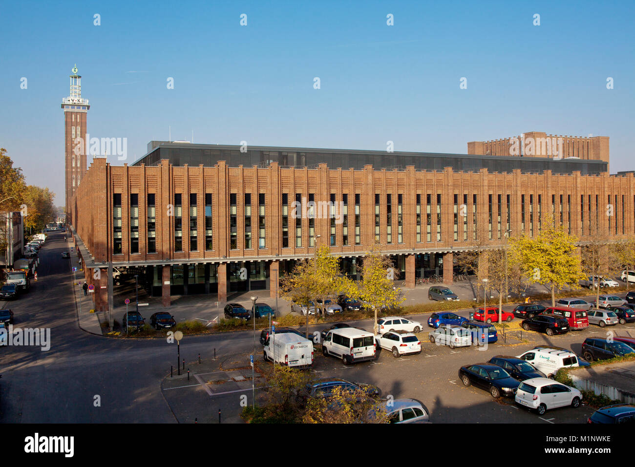 Germany, Cologne, the old tower of the former exhibition center and the ...