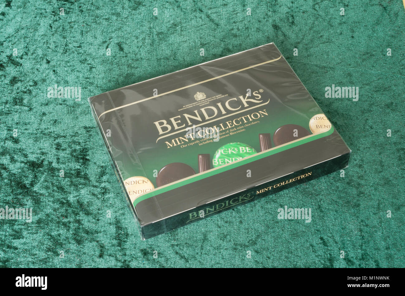 Box of Bendicks Mint Chocolates, UK Stock Photo - Alamy