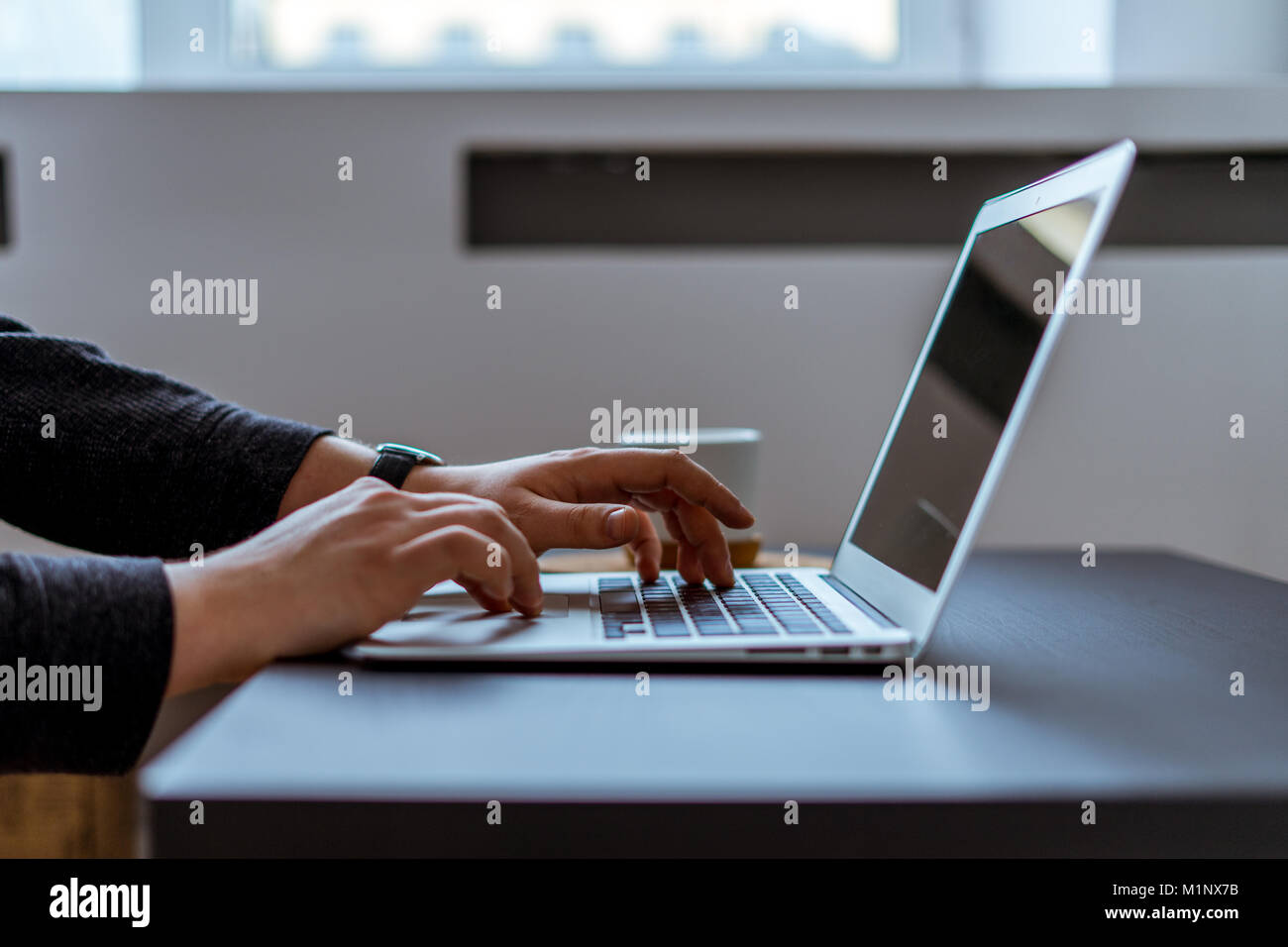 Technology poster with laptop hi-res stock photography and images - Alamy