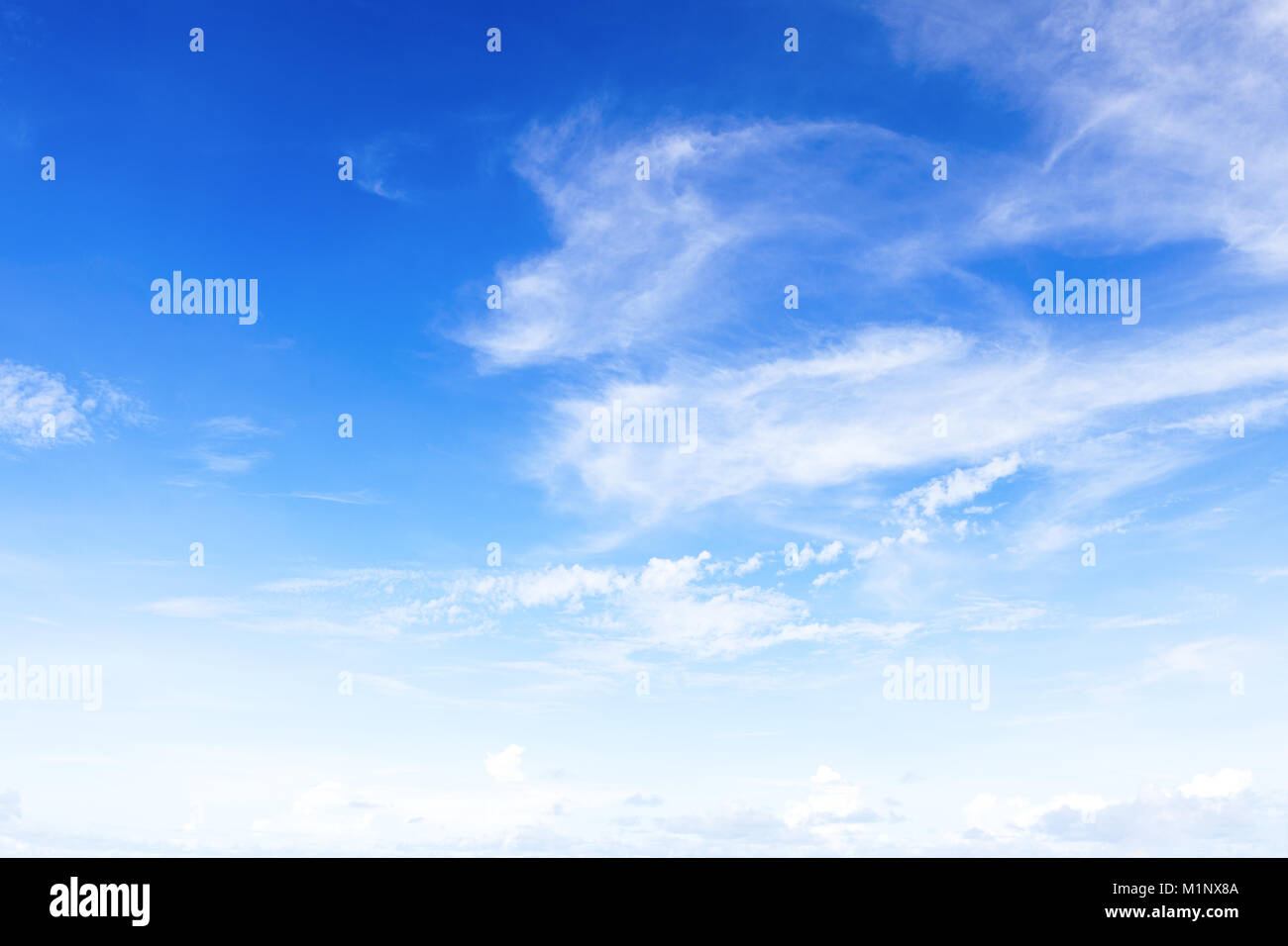 Beautiful sky with white clouds Stock Photo - Alamy
