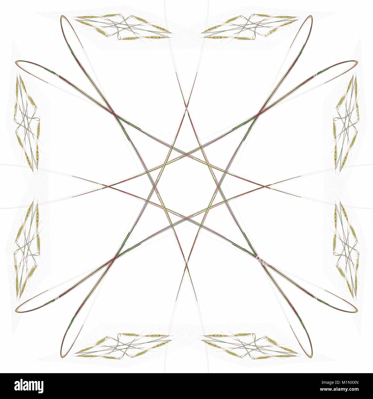 Mathematical floral pattern Cut Out Stock Images & Pictures - Alamy